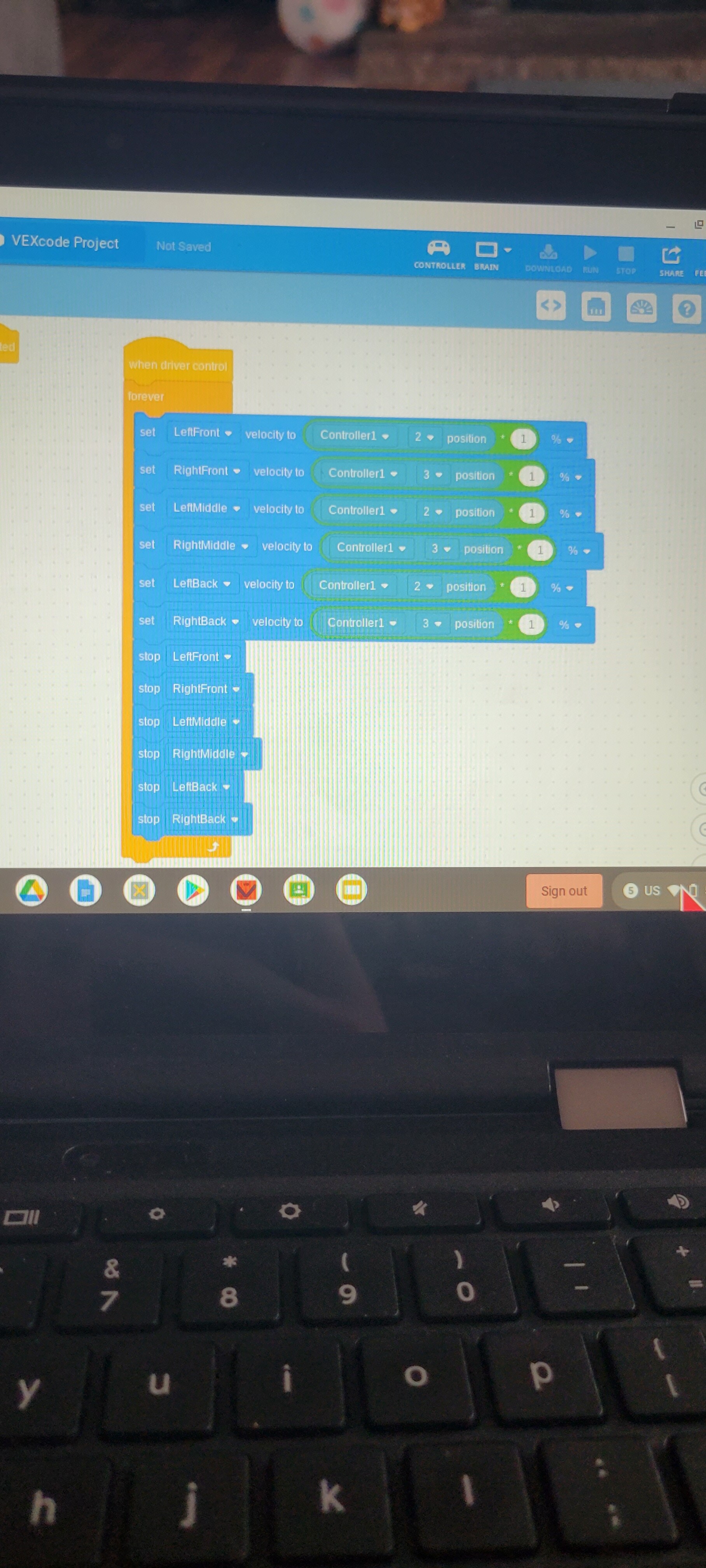 6 Motor Drivetrain Vex V5 Blocks VEXcode V5 Tech Support VEX Forum