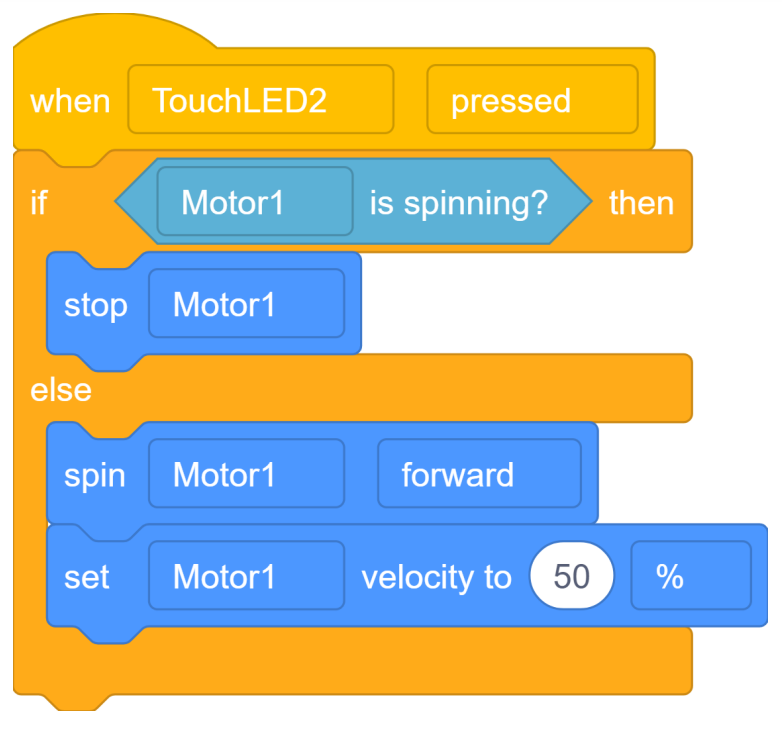 How To Start And Stop A Motor With The Push Button VEXcode Iq VEX
