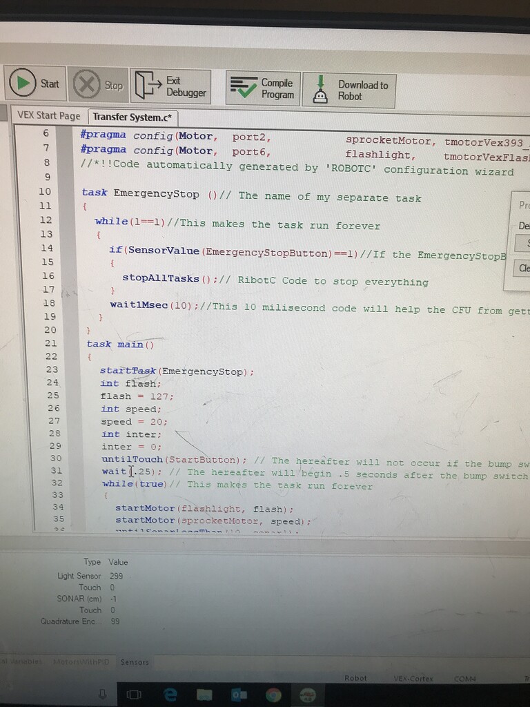 TRANSFER SYSTEM RESET BUTTON - Technical Discussion - VEX Forum