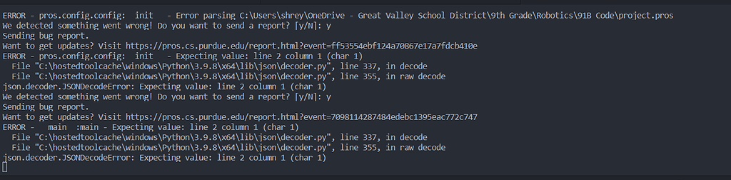 PROS download issue - Programming Support - VEX Forum