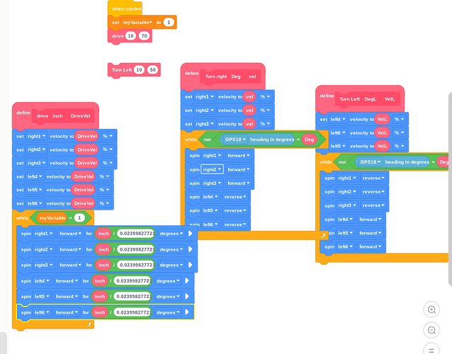 My autonomous 6 motor code isn't working vex v5 - Programming Support - VEX Forum