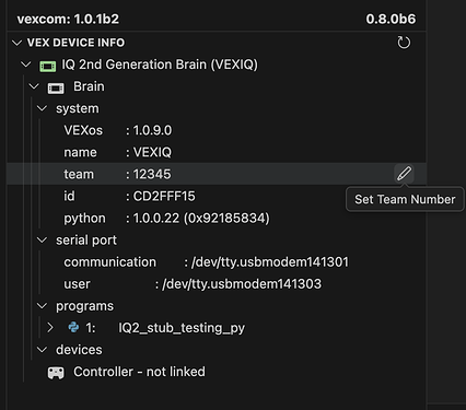 Changing IQ brain team number? - VEX IQ General Discussion - VEX Forum