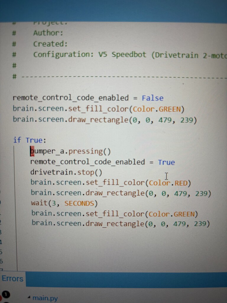 V5 Python Freeze Tag - Programming Support - VEX Forum