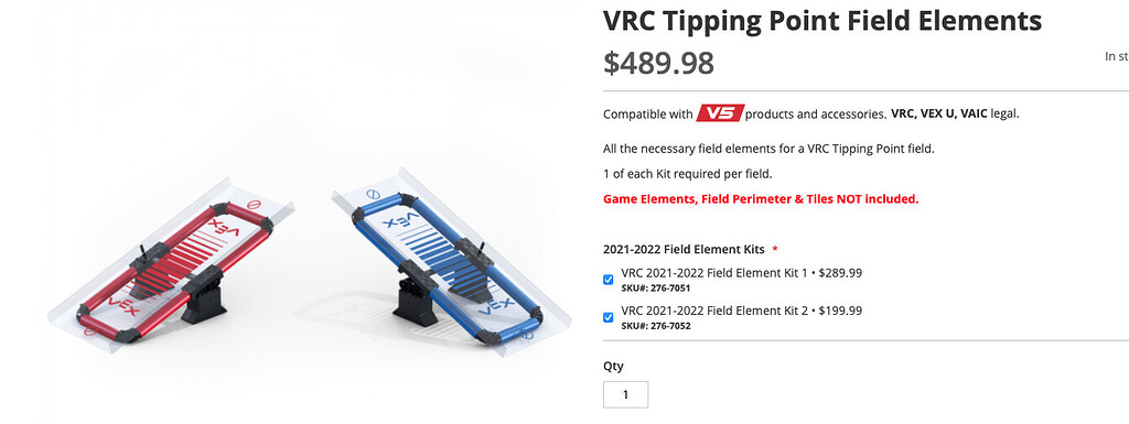 Field Elements Legal Vex Parts? - VRC > Spin Up (22/23) - VEX Forum