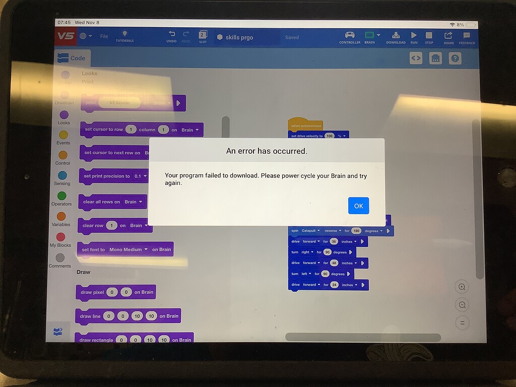 Vex Block coding Problems V5 on ipad - Programming Support - VEX Forum