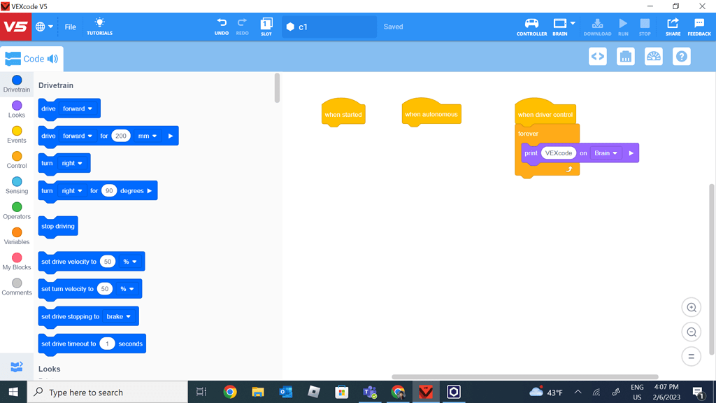 Competition Template w/ Block Code - Programming Support - VEX Forum