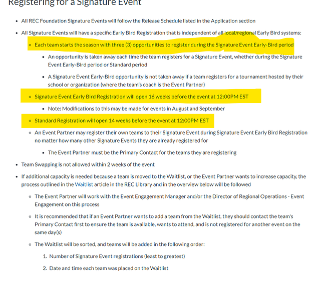 What is a signature event? - VEX V5 General Discussion - VEX Forum