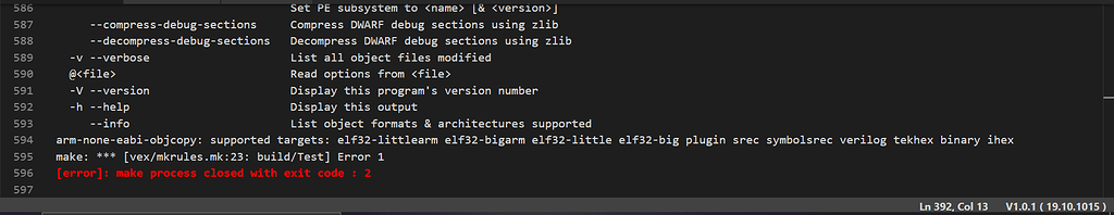 Solving Error - make process closed with exit code : 2 - VEXcode Pro V5 ...