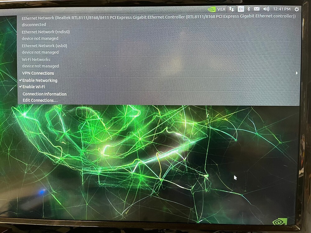 Cannot start jeston access point with new Push Back image - VEX AI ...