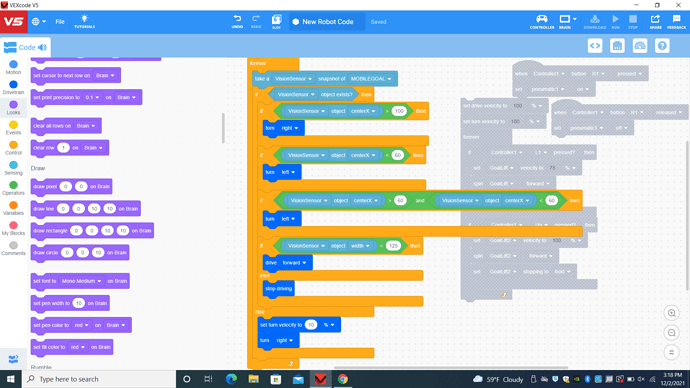 How do you code vision sensors using V5 block code? - Programming Support - VEX Forum