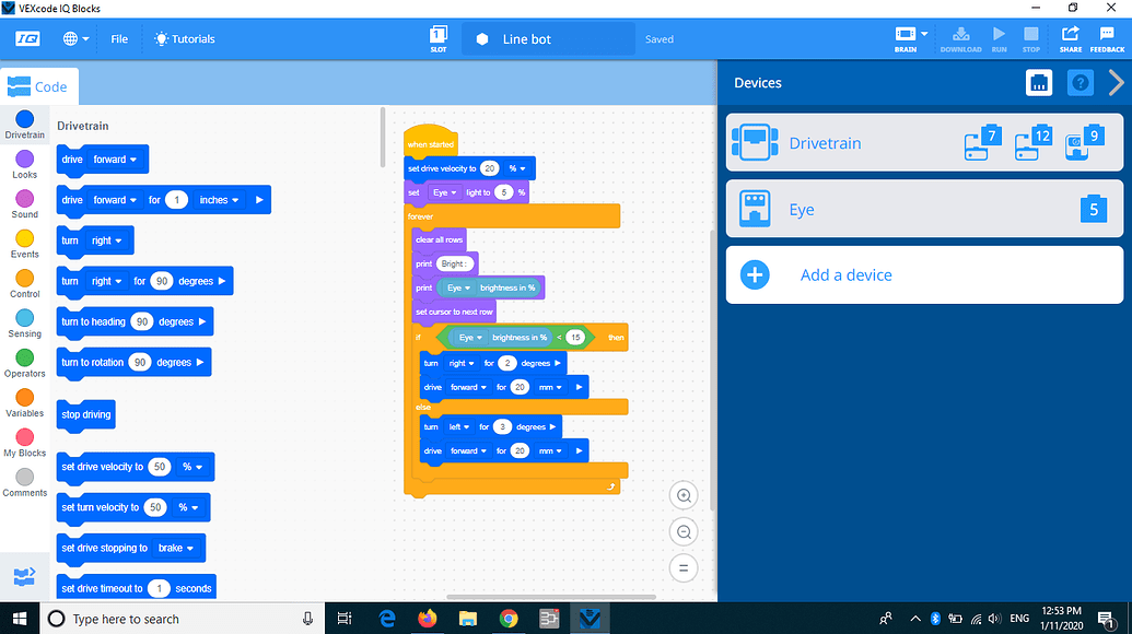 VEXIQ Line Tracker with Color Sensor - VEX IQ Product Discussion - VEX ...
