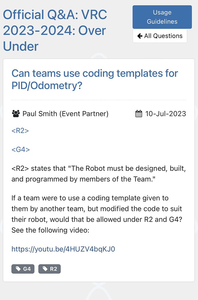 Code templates and Student-Centered Policy discussion - VEX V5 General ...