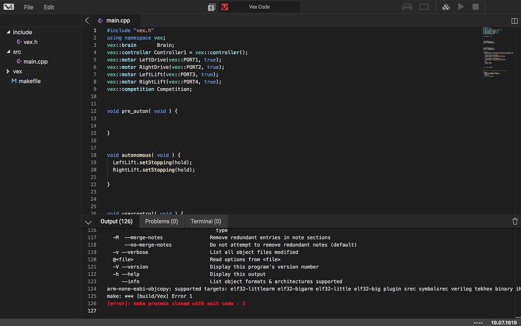 Vexcode Help Vexcode Pro V5 Text Tech Support Vex Forum