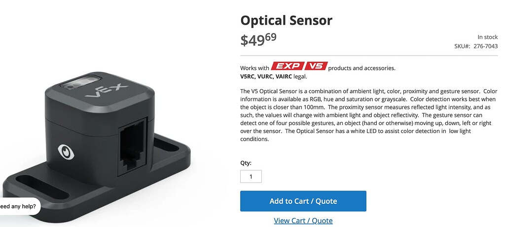 Optical Sensor - General Forum - VEX Forum