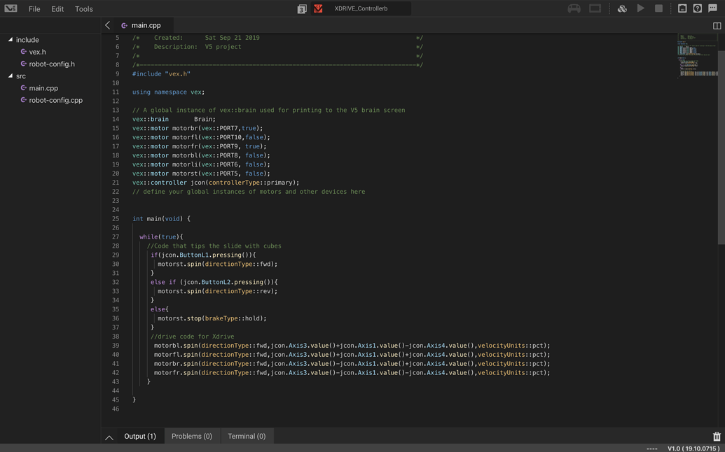 "[error]: make process closed with exit code : 2" - VEX Coding Studio ...
