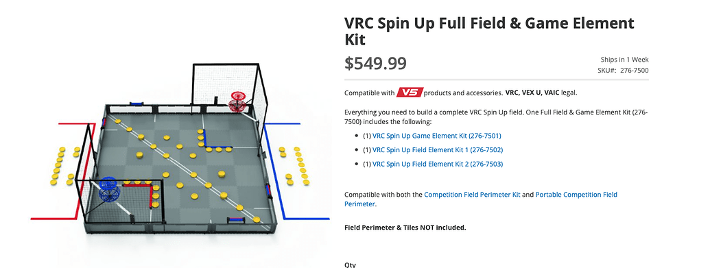 Field Elements Legal Vex Parts? - VRC > Spin Up (22/23) - VEX Forum