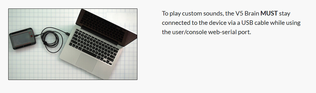 Add Sounds to Vex code - VEXcode V5 Tech Support - VEX Forum