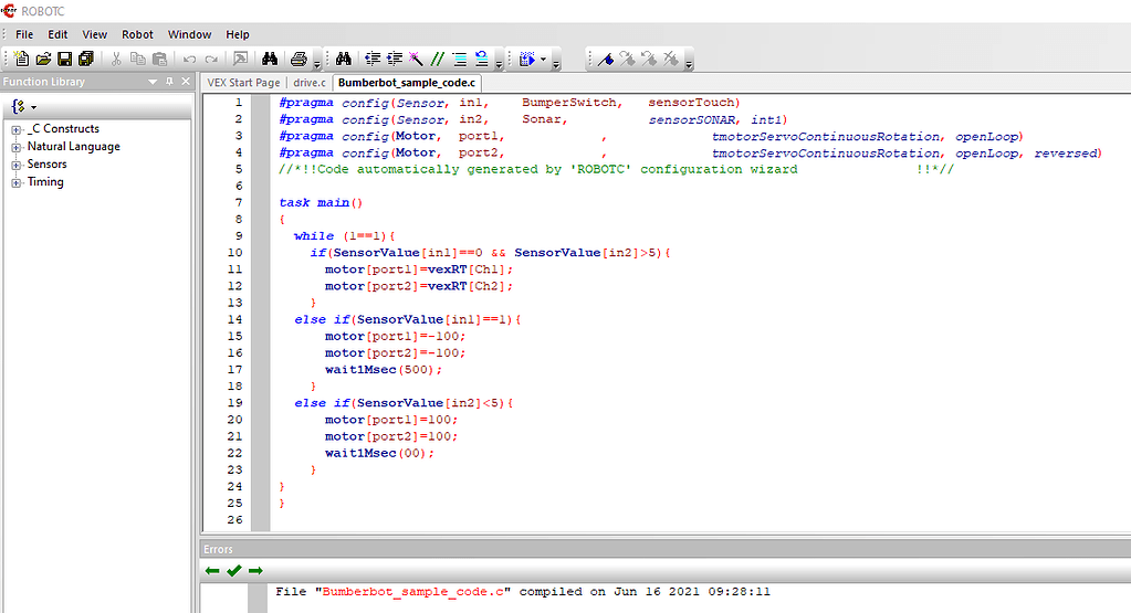 V0.5 PIC transmitter connection issue - Programming Support - VEX Forum