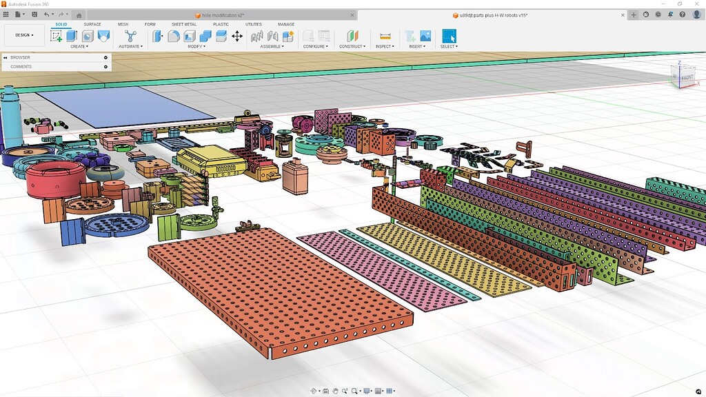 Simplified VRC CAD library STEP file 4.3MB zipped - yet to add new HS ...