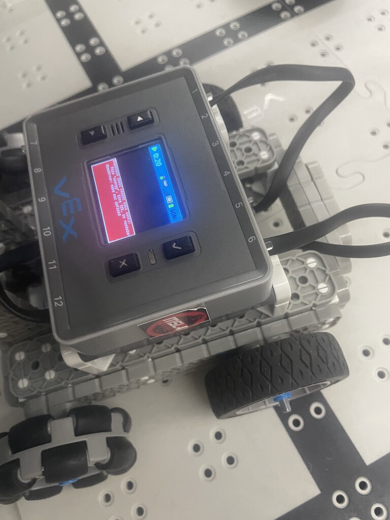 Red code on brain - VEXcode IQ Technical Support - VEX Forum