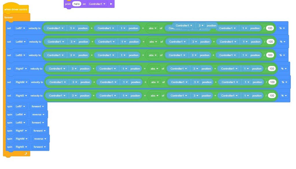 Coding 6 Motor Drive - Programming Support - VEX Forum