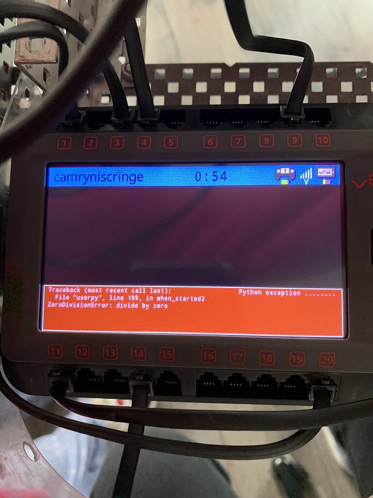 Brain malfunction - Programming Support - VEX Forum