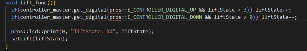Lift states - Programming Support - VEX Forum