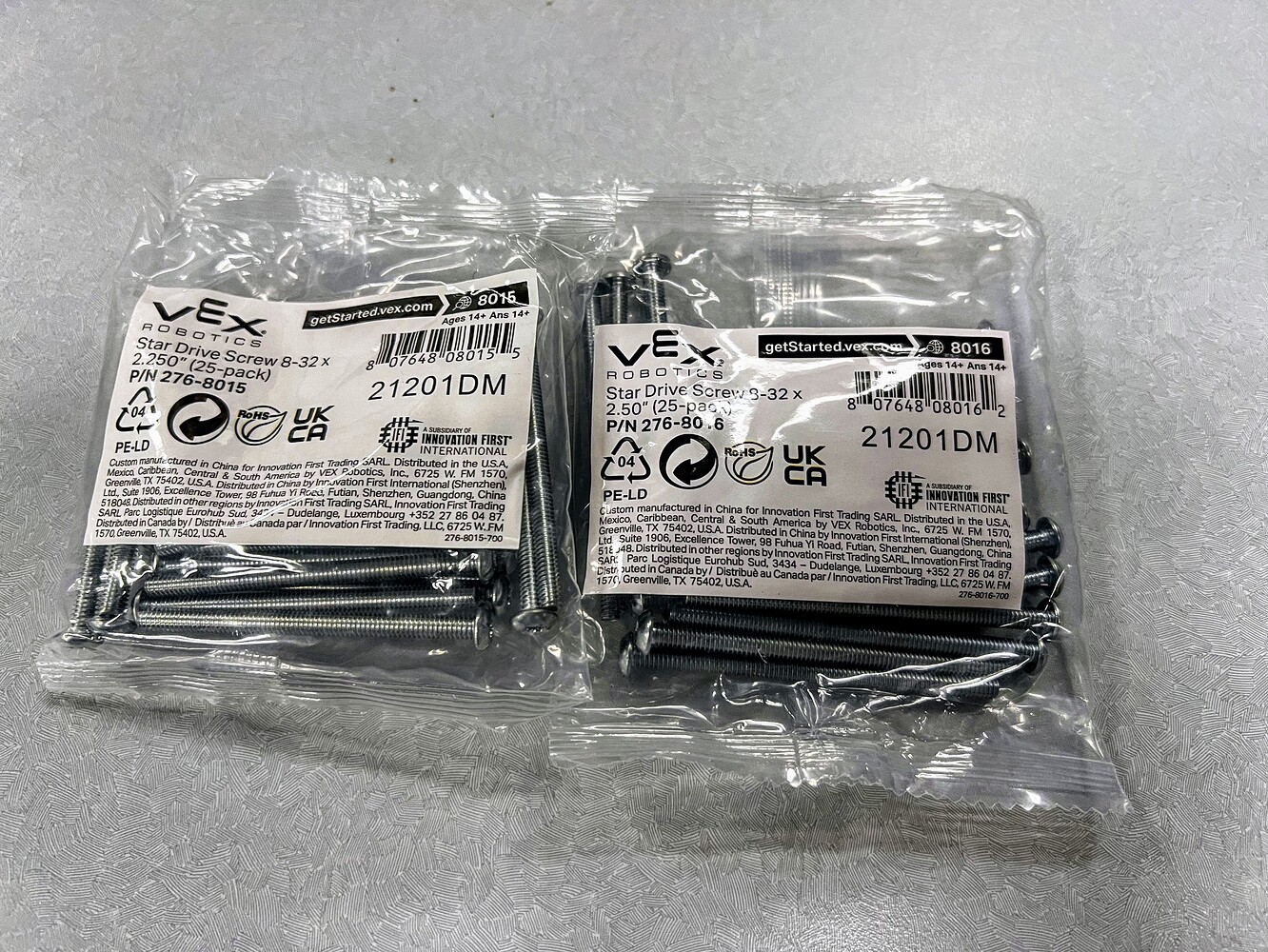 2.5" Screws - Technical Discussion - VEX Forum