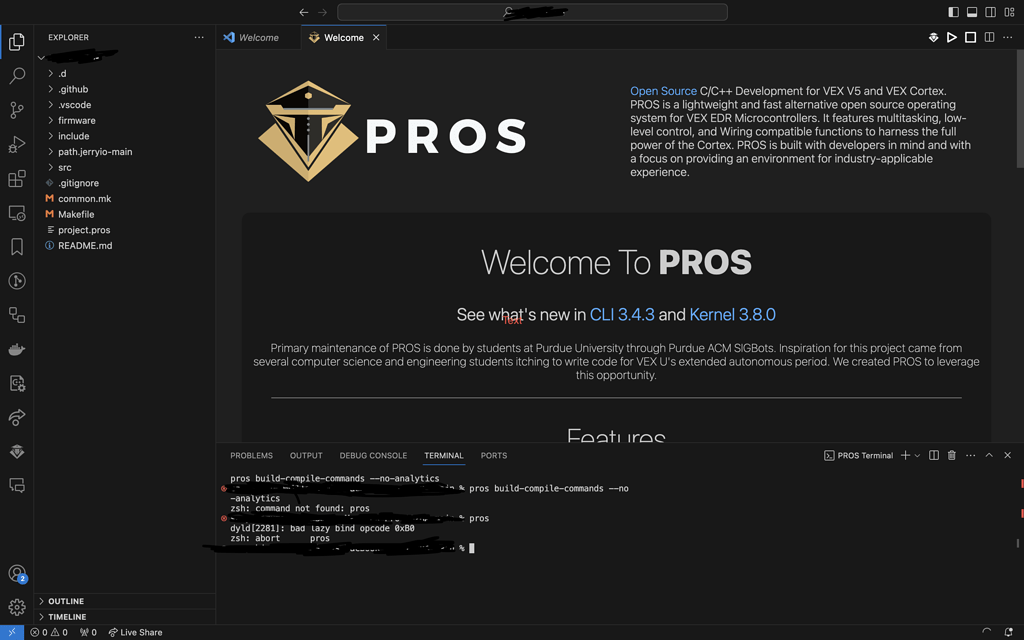 PROS CLI errors after updating - Programming Support - VEX Forum PROS CLI errors after updating - Programming Support - VEX Forum