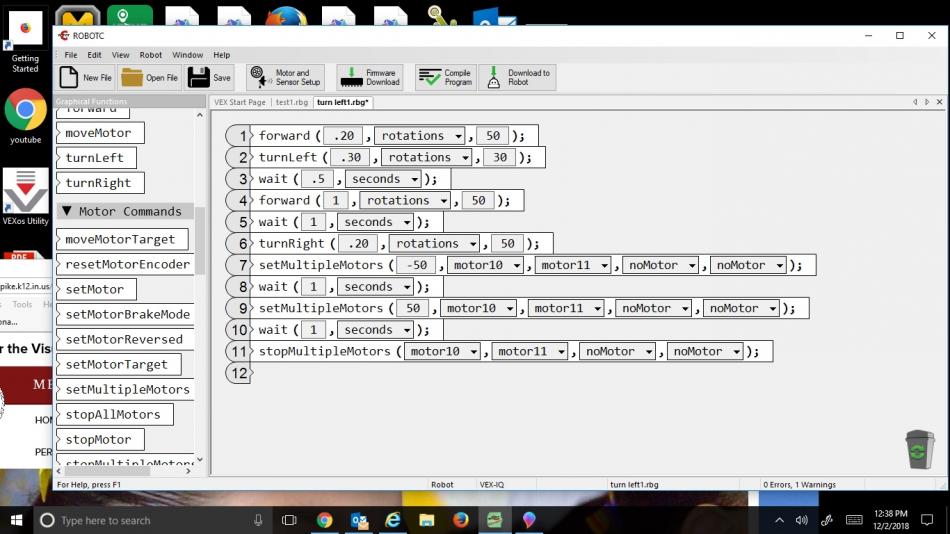 Multiple Motor Rotation - General Discussion - VEX Forum