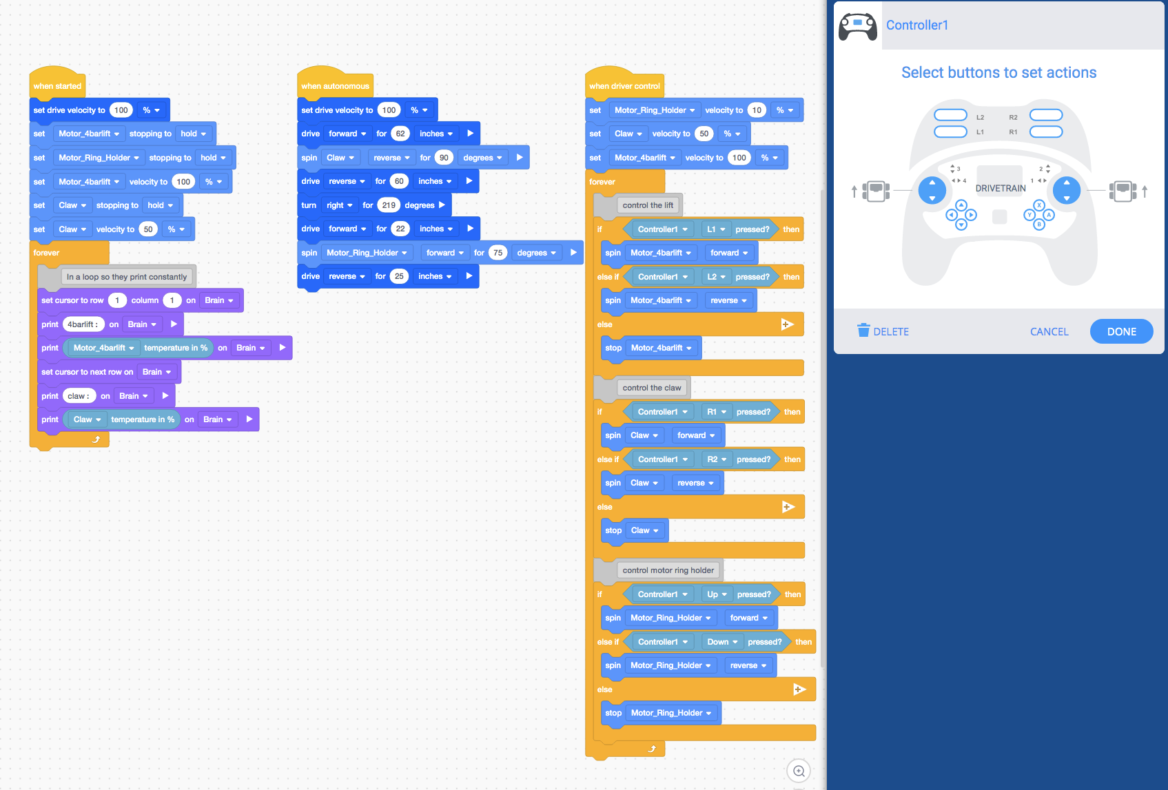 Autonomous Motor Not Working - Page 2 - Programming Support - VEX Forum