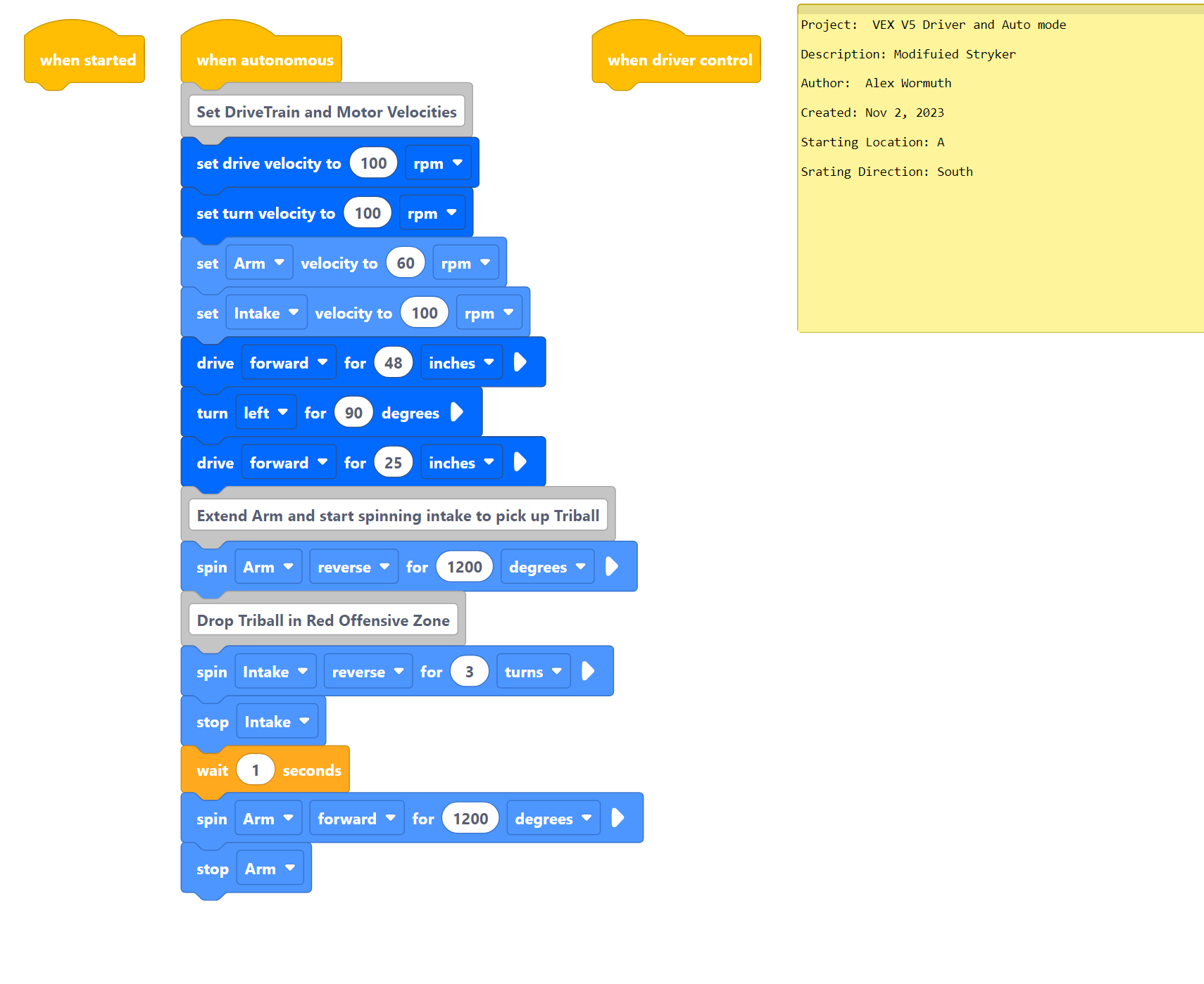 Arm and intake not working properly - General Forum - VEX Forum