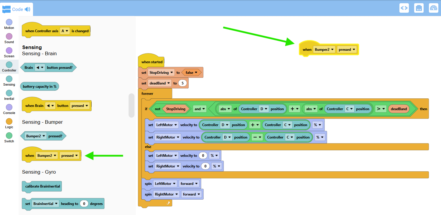 Driver Control while running a program - OFFICIAL Tech Support - VEX Forum