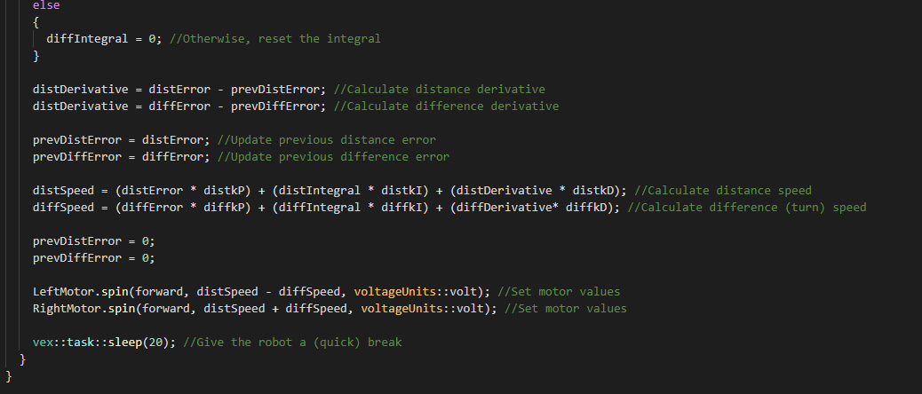 My PID isn't working VEXcode PRO V5 - Programming Support - VEX Forum