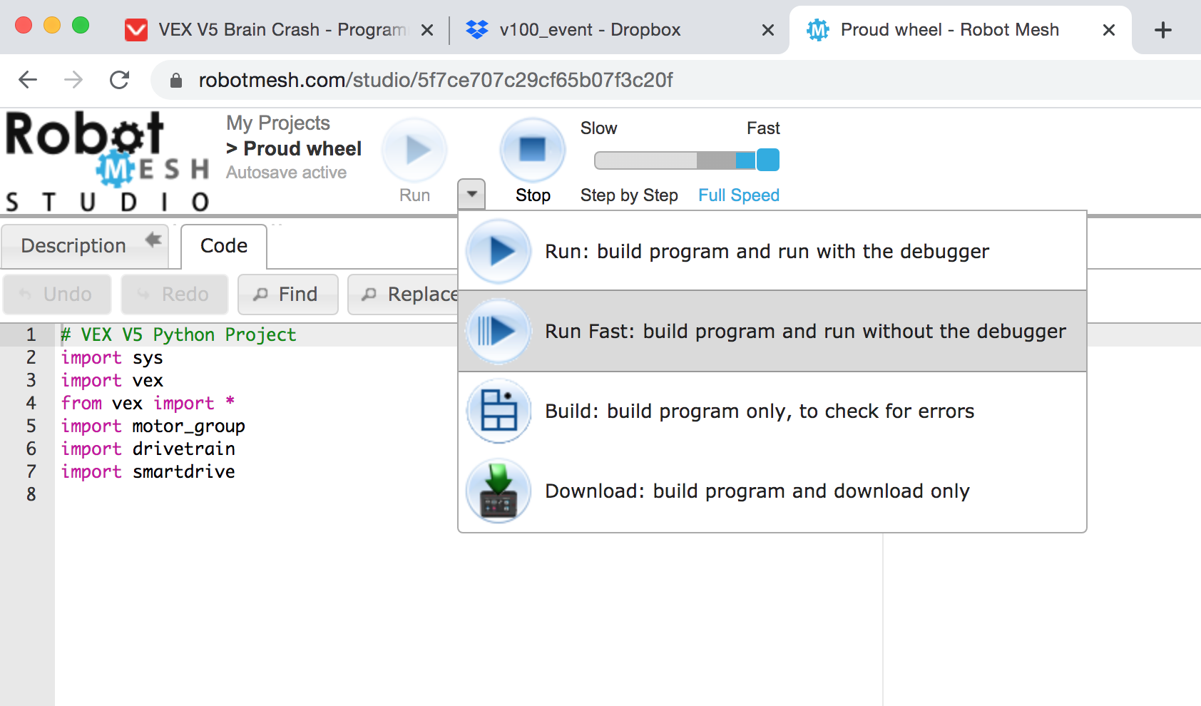 VEX V5 Brain Crash (while using VEX Serial) - Programming Support - VEX Forum