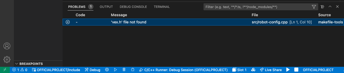 VS Code Help - VEXcode V5 Tech Support - VEX Forum