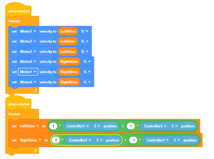 Progaming a 6 motor drive - VEXcode V5 Tech Support - VEX Forum