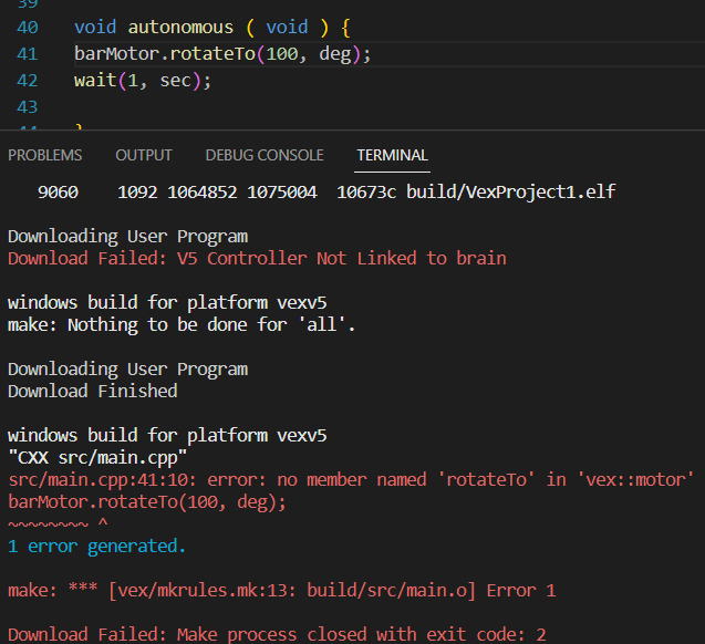Vexcode Rotatefor Speed Help Page 2 Vexcode Pro V5 Text Tech Support Vex Forum 6151