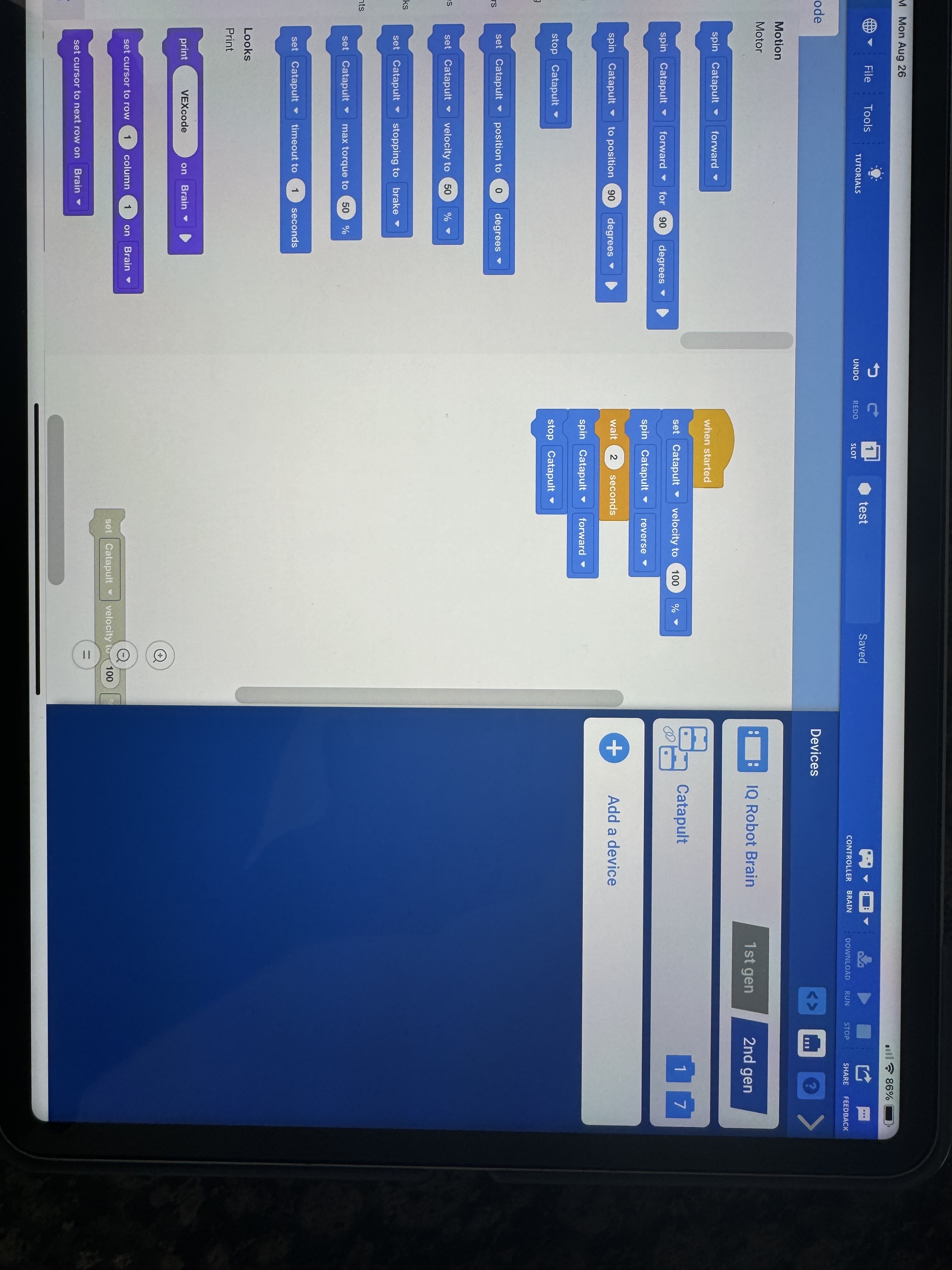 Hero Bot Swish catapult gear not popping up to launch the ball ...