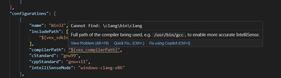 Too many argument errors - Programming Support - VEX Forum
