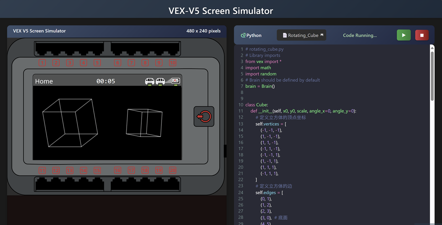 Brain Simulator (I MADE ONE!) - Programming Support - VEX Forum