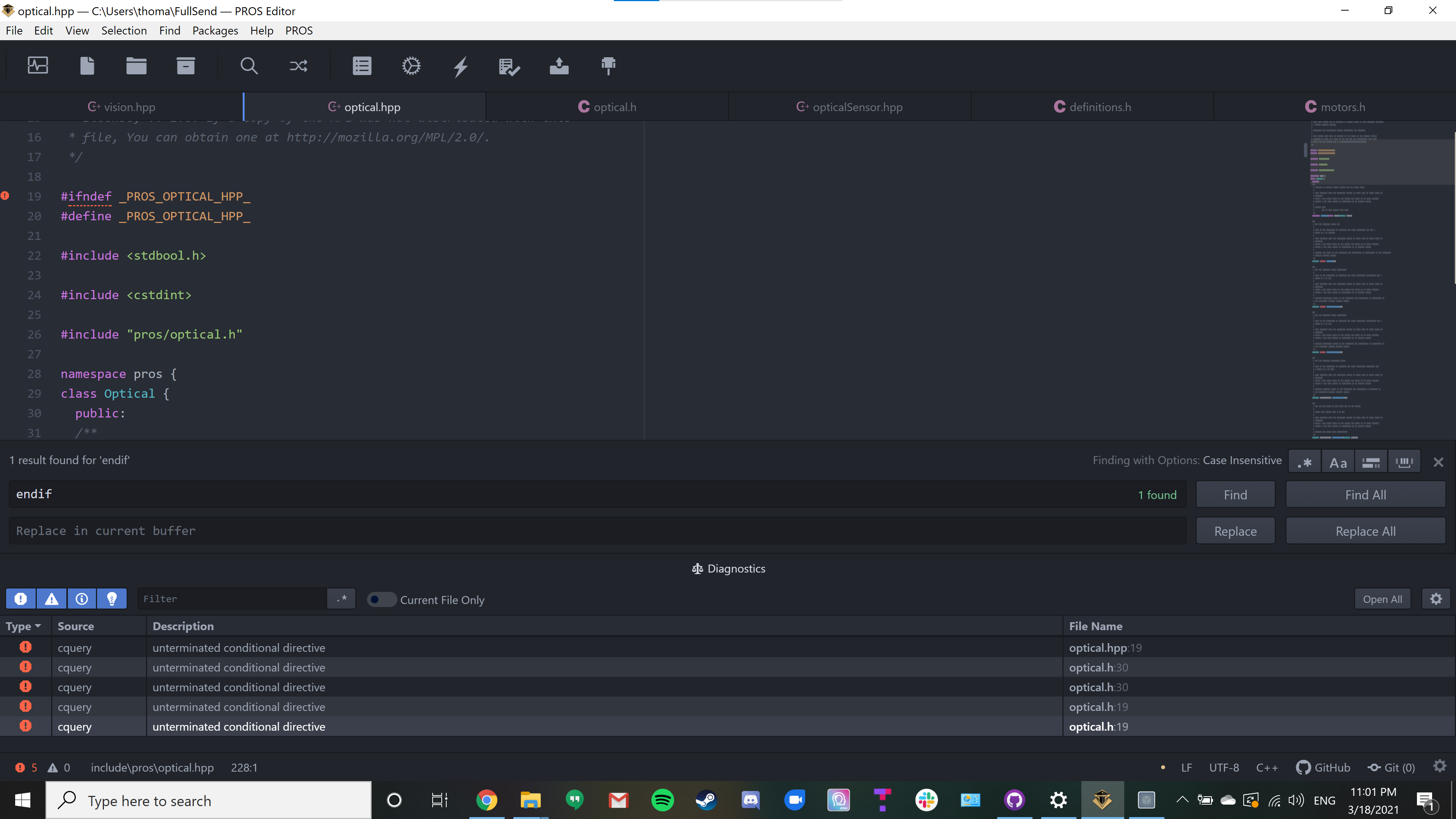 Pros: Optical Sensor Reading Obscure Values - Programming Support - VEX Forum