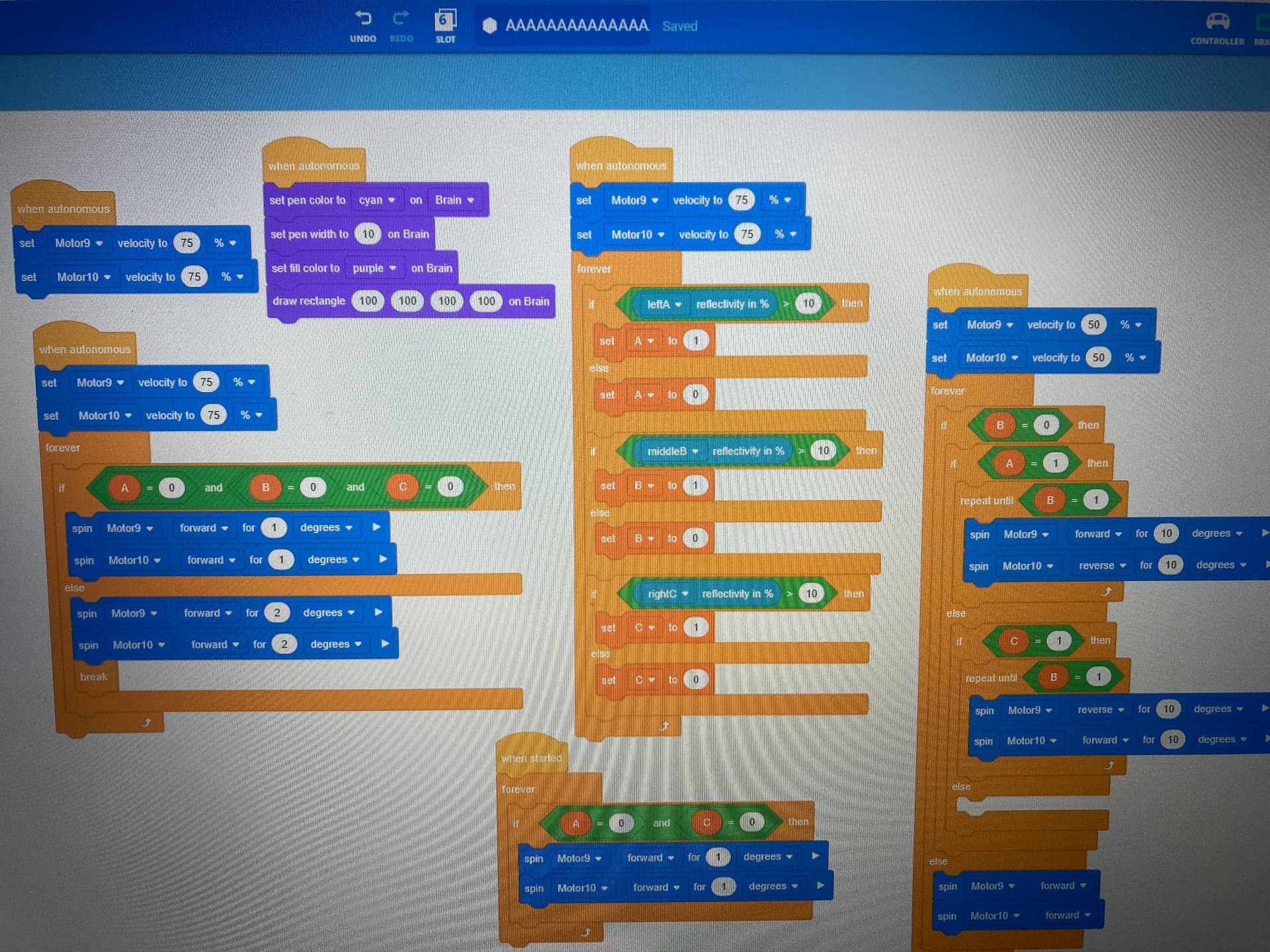 Driver Control To Autonomous Help Vexcode V5 Tech Support Vex Forum
