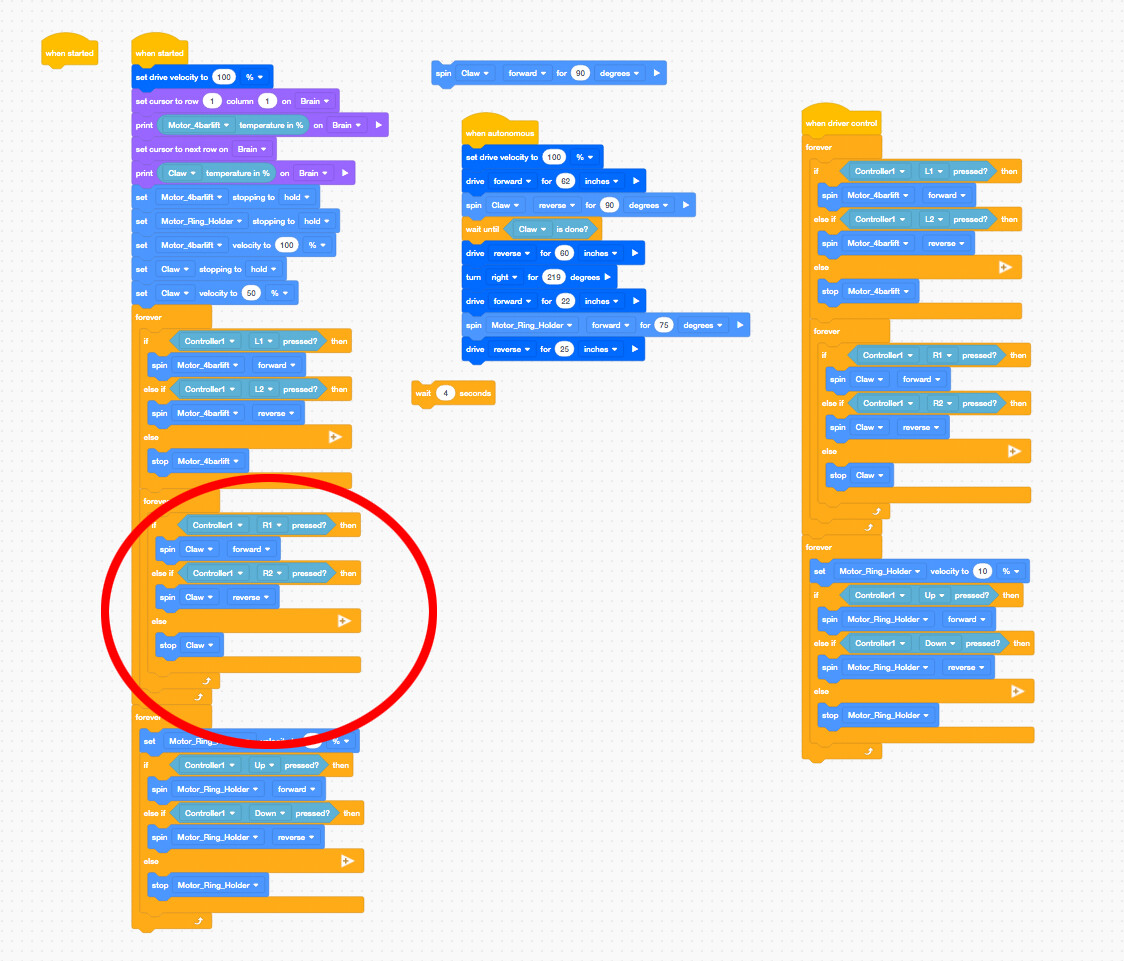 Autonomous Motor Not Working - Programming Support - VEX Forum