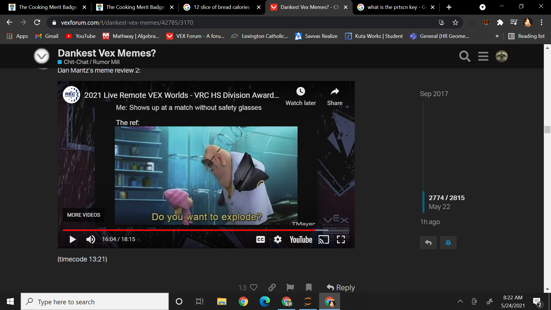 Dankest Vex Memes? - #3216 by RoboJoe - Chit-Chat / Rumor Mill - VEX Forum