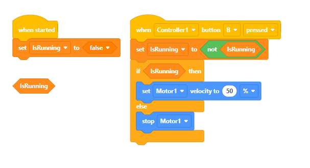 How to set a button to toggle a motor on/off - Programming Support - VEX Forum
