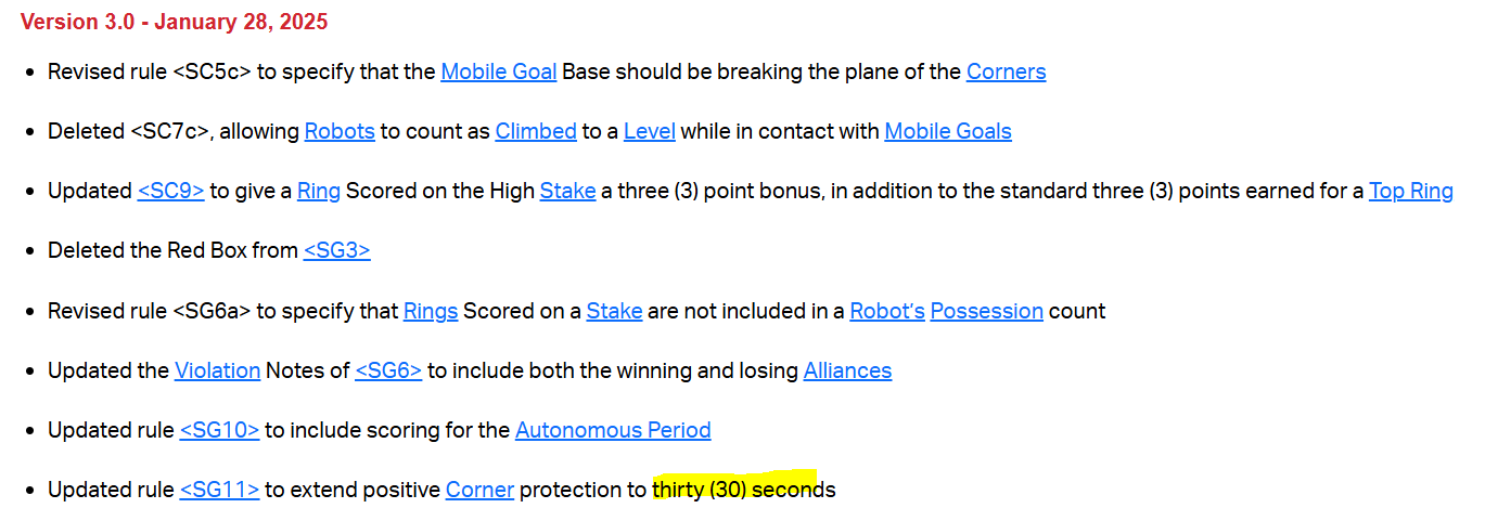 Thoughts on 30 second positive protection? (High Stakes) - VEX Robotics ...