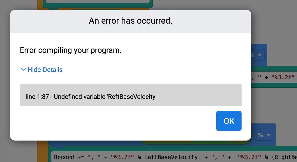 Error when downloading code - VEXcode IQ Technical Support - VEX Forum