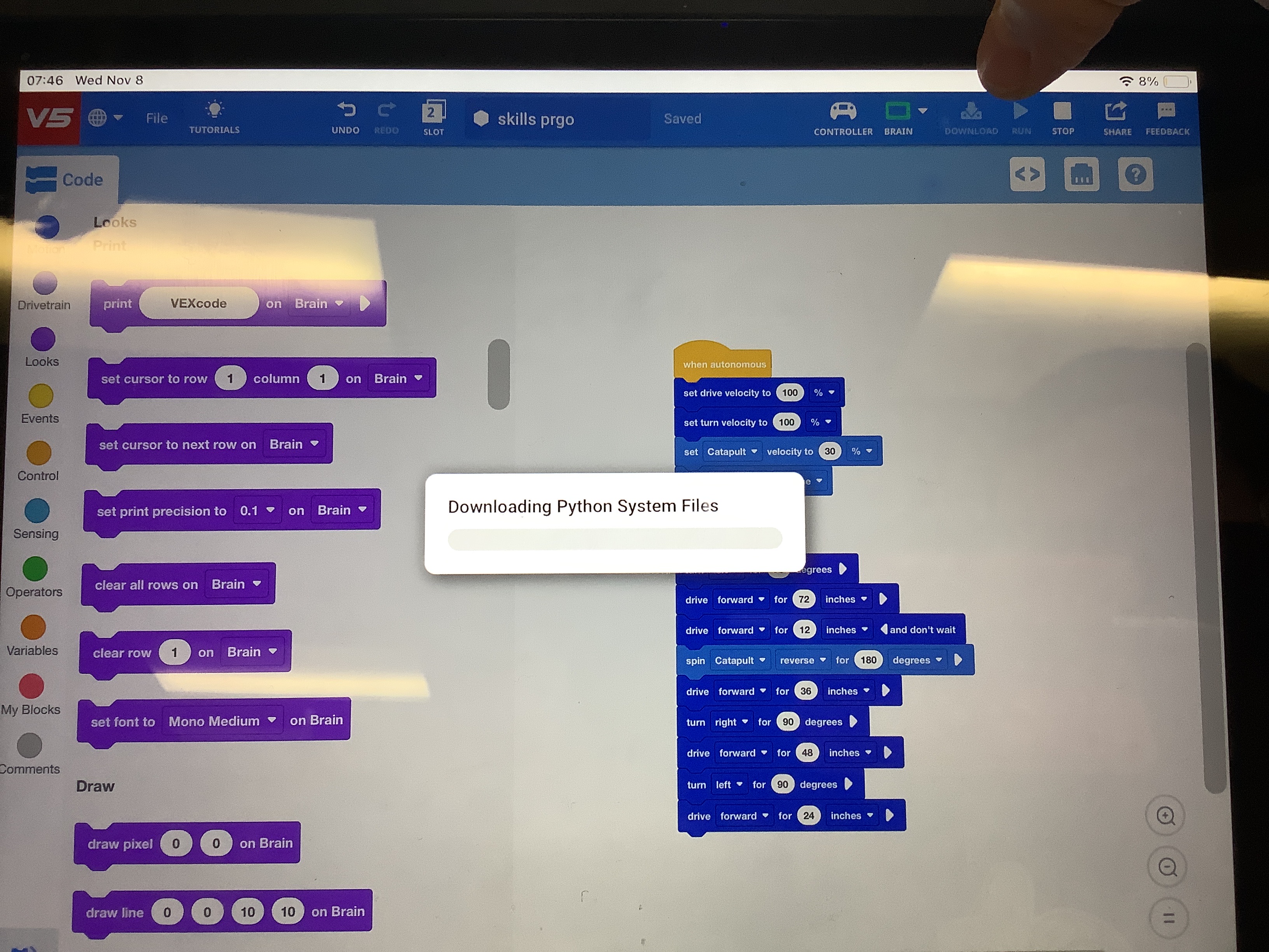Vex Block coding Problems V5 on ipad - Programming Support - VEX Forum