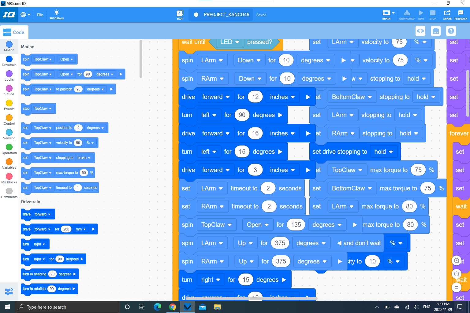 Robot Doesn't Fully Turn in Autonomous - VEXcode IQ Technical Support ... Robot Doesn't Fully Turn in Autonomous - VEXcode IQ Technical Support ...